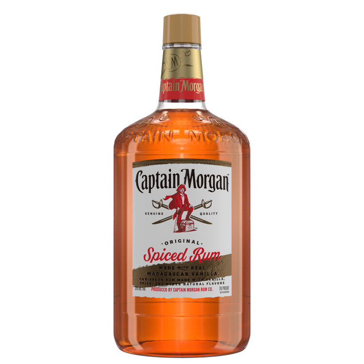 Captain Morgan Spiced Rum Original Real Madagascar Vanilla 70 - 1.75L ...